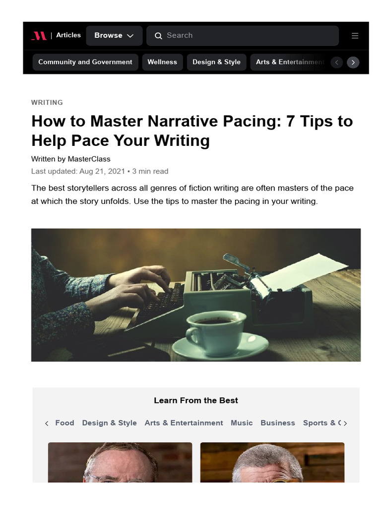 Campfirelink Masterclass Narrative Pacing | PDF