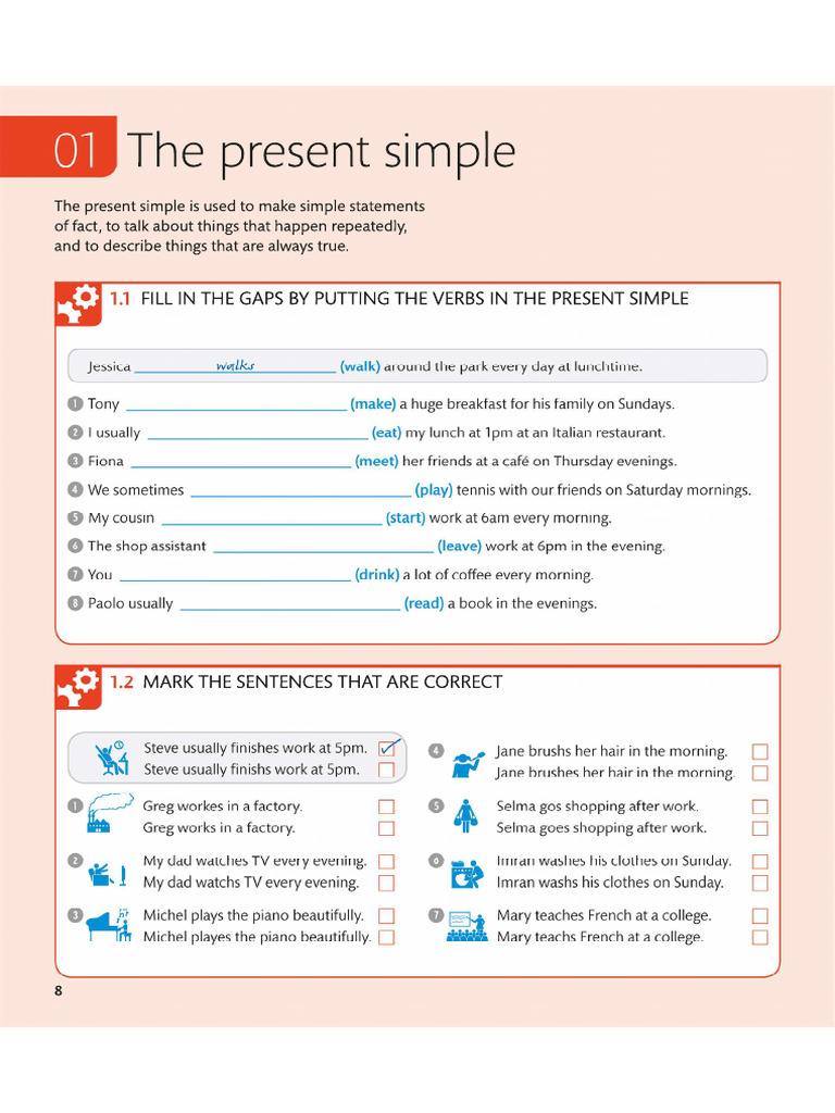 Ödev 1 - Present Simple | PDF