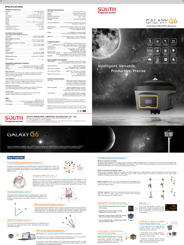 Intelligent, Versatile, Productive, Precise: Specifications | PDF | Ultra High Frequency | Bluetooth