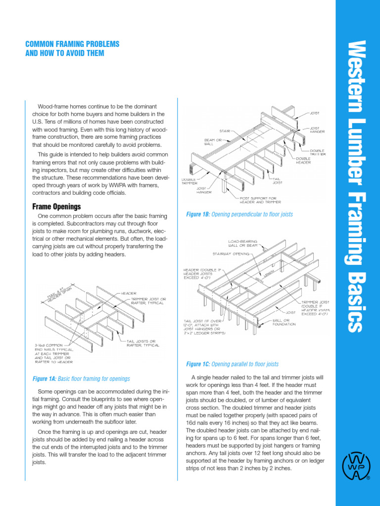 Western Lumber Framing Basics | PDF | Truss | Beam (Structure)