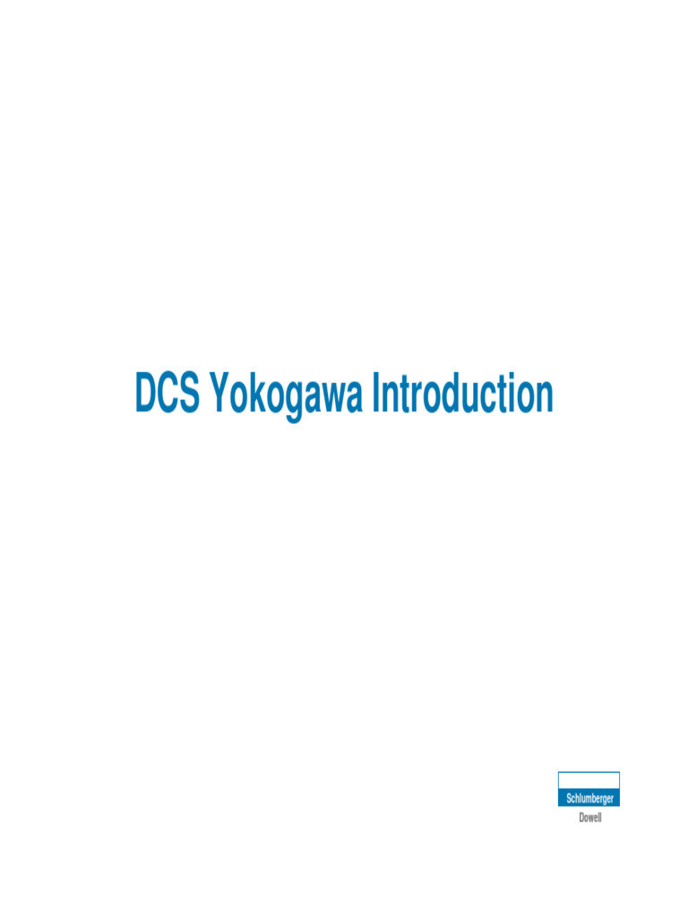 DCS Yokogawa Control | PDF | Manufactured Goods