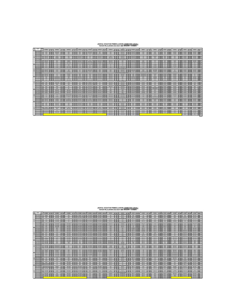 Jadwal PBM Ganjil TP 2023-2024 | PDF