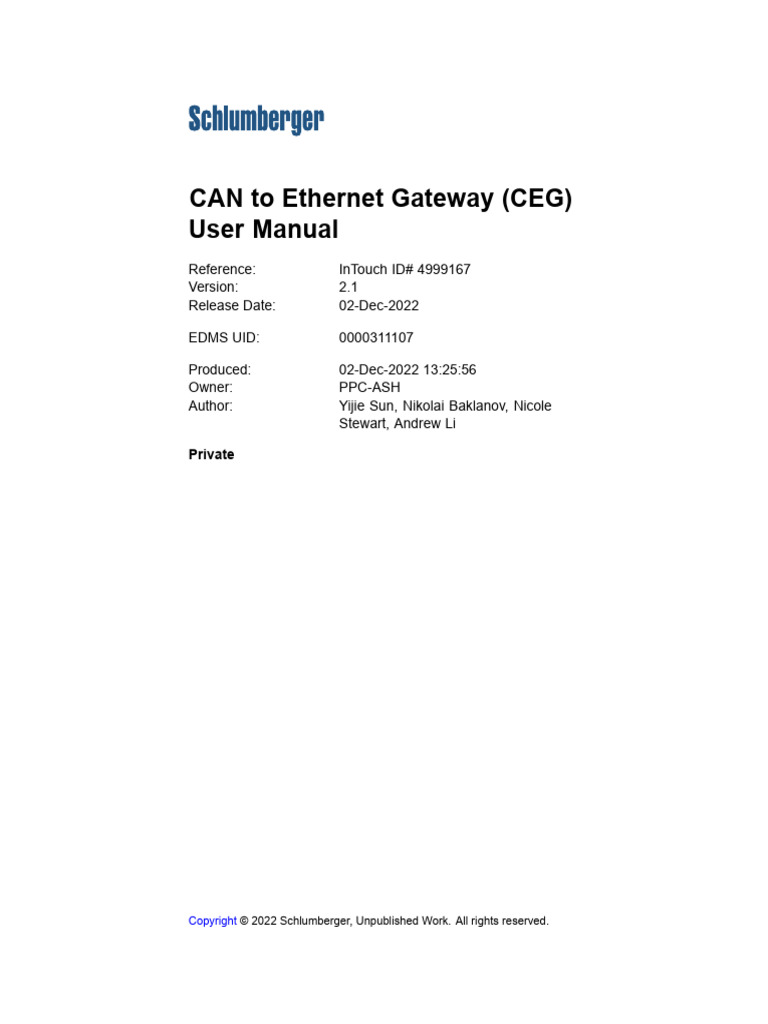 CEG User Manual V2 - 1 - 4999167 - 01 | PDF | Computer Network ...
