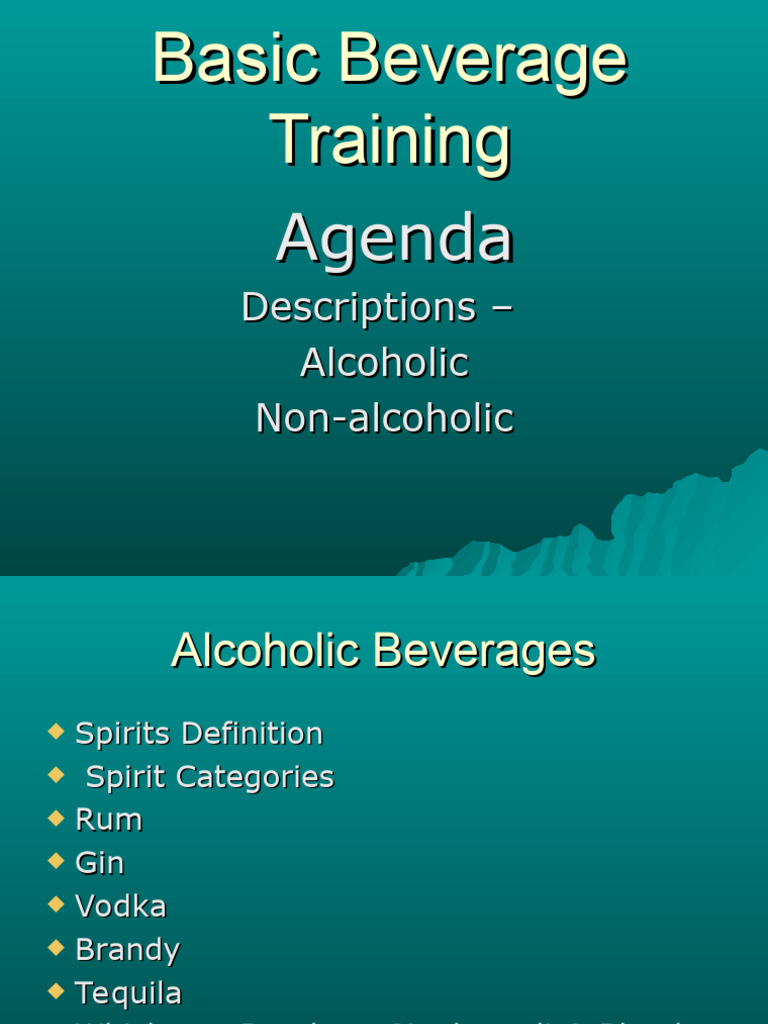 Basic_Beverage_Training | PDF | Ethanol | Brandy
