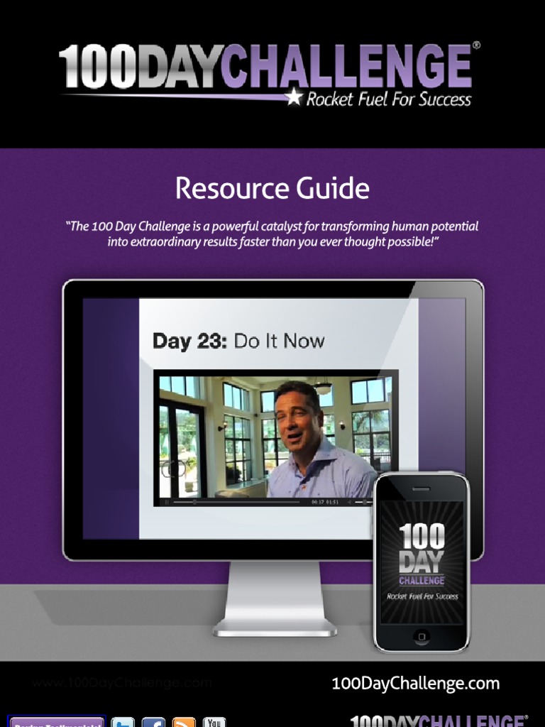 1 - 100 Day Challenge - Program Guide | PDF | Strategic Management | Goal