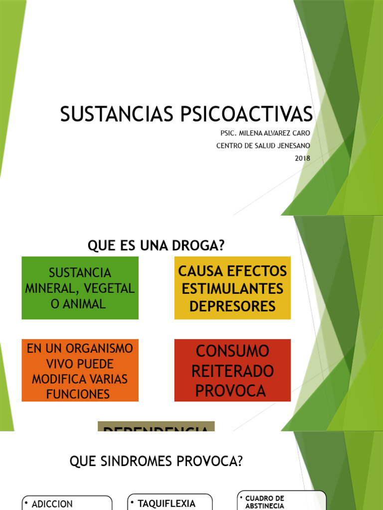 Sustancias Psicoactivas | PDF | Drogas | Drogas Psicoactivas