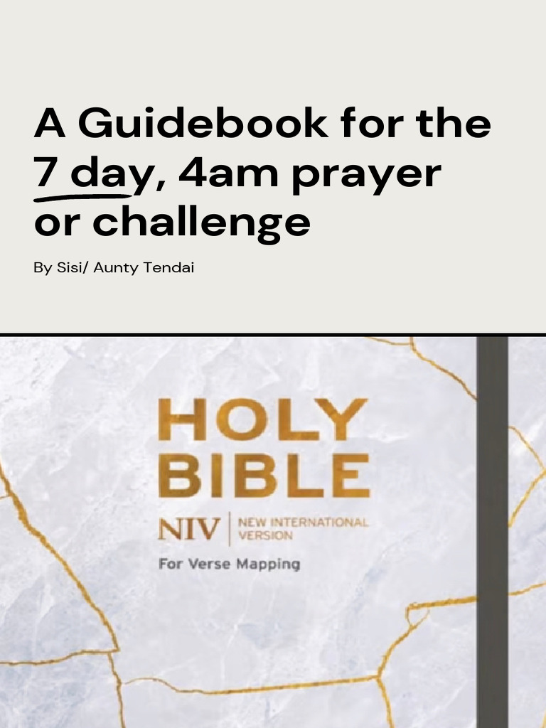 4am Prayer Guide Final | PDF | Prayer | Jesus