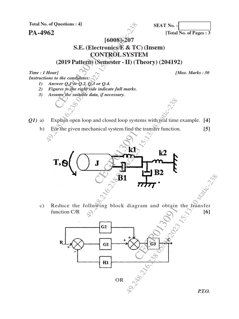 CS Insem | Download Free PDF | Damping | Electronic Engineering