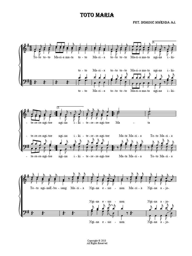 Toto Maria Final | PDF