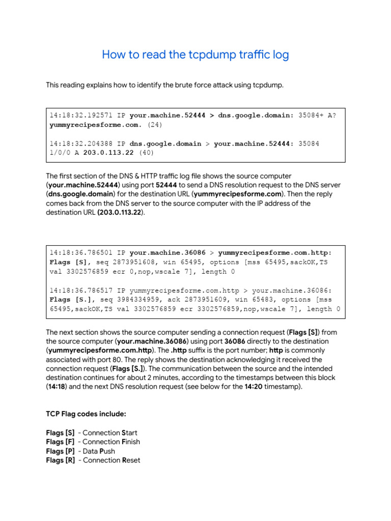 zNBr5RMS92dyv7 - bSLIfQ - How To Read The Tcpdump Traffic Log | PDF ...