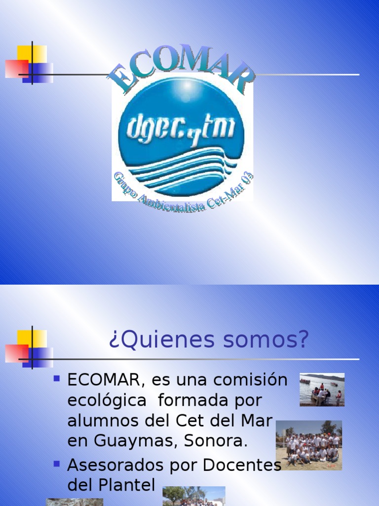 Ecomar Acciones | PDF | Ecología | Ambientalismo