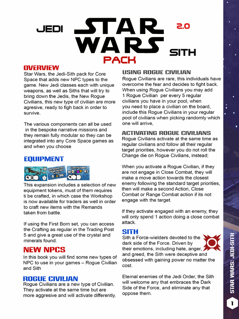Star wars JediSith | PDF