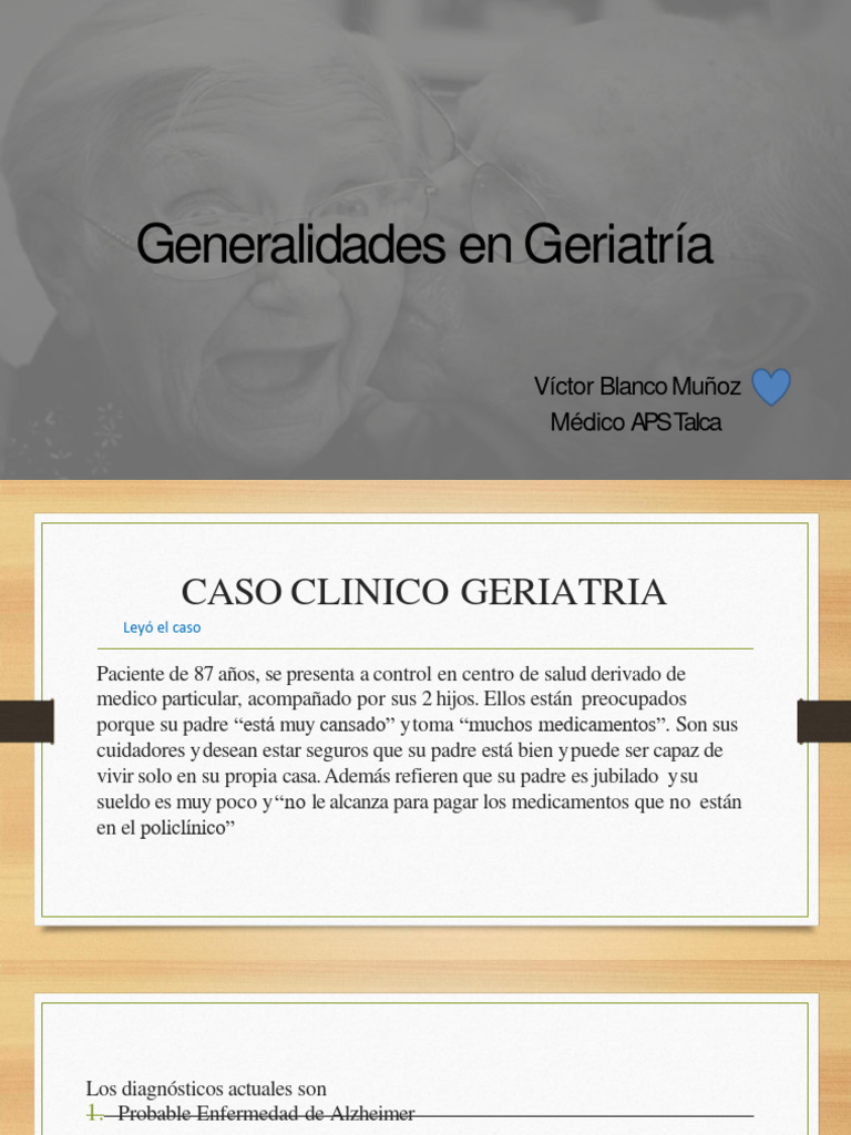 1.R Generalidades en Geriatría 1 - 2 | PDF | Vejez | Envejecimiento