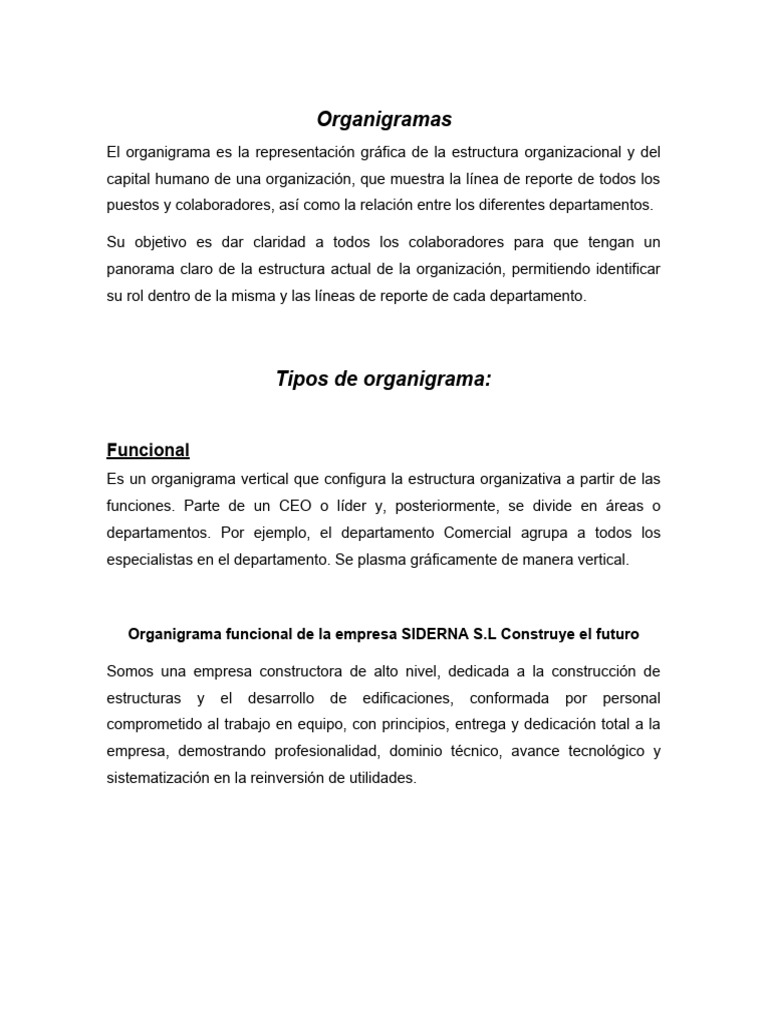 Organigramas | PDF | Business | Economias