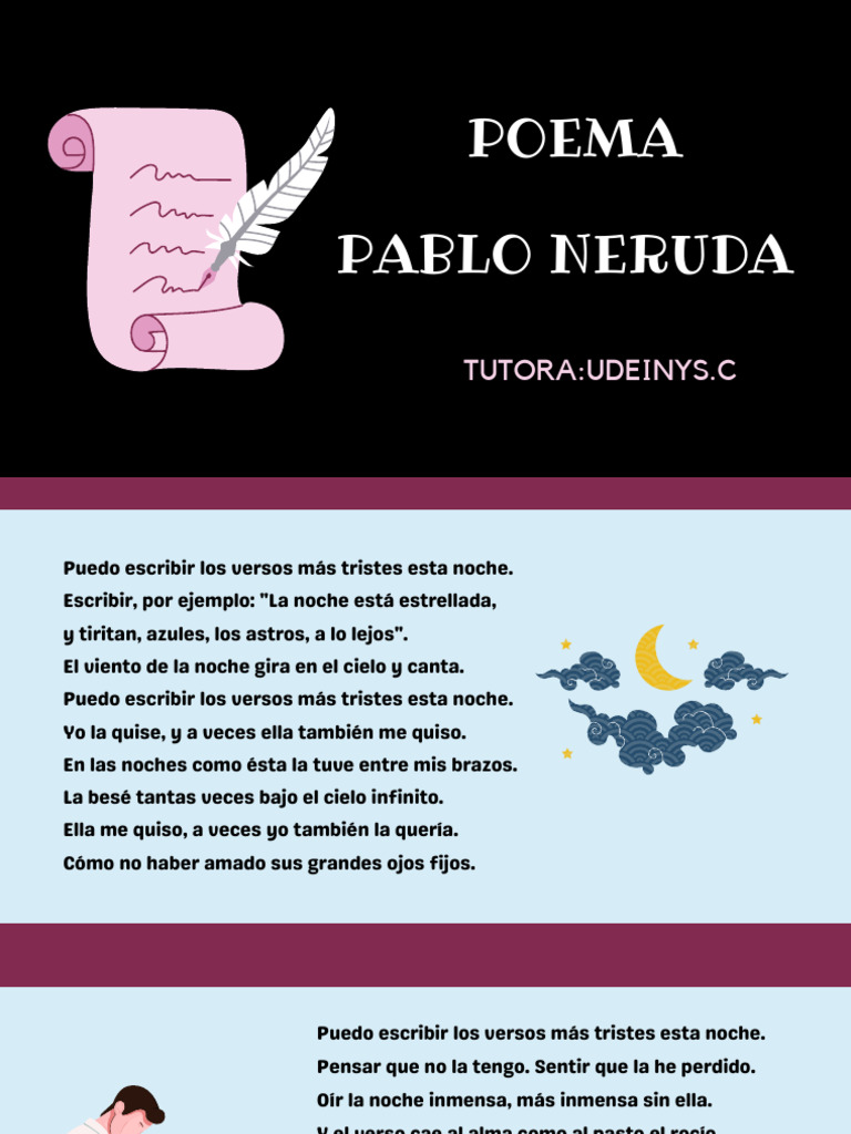 POEMA PABLO NERUDA SPANISH | PDF