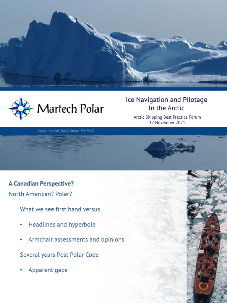 Ice Navigation and Pilotage (1) | PDF | Sea Ice