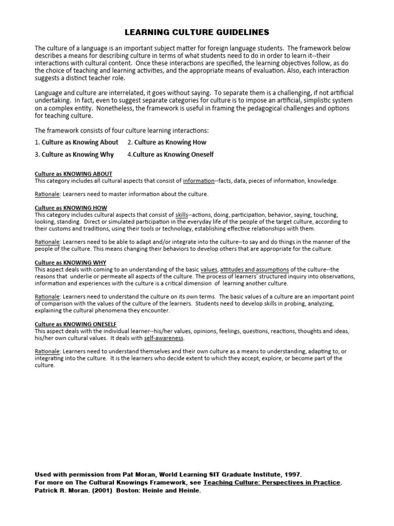 09_culture_guidelines | PDF | Learning | Information
