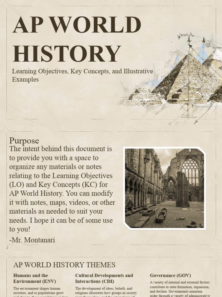 Chance Salter - AP World History - Learning Objectives, Key Concepts ...