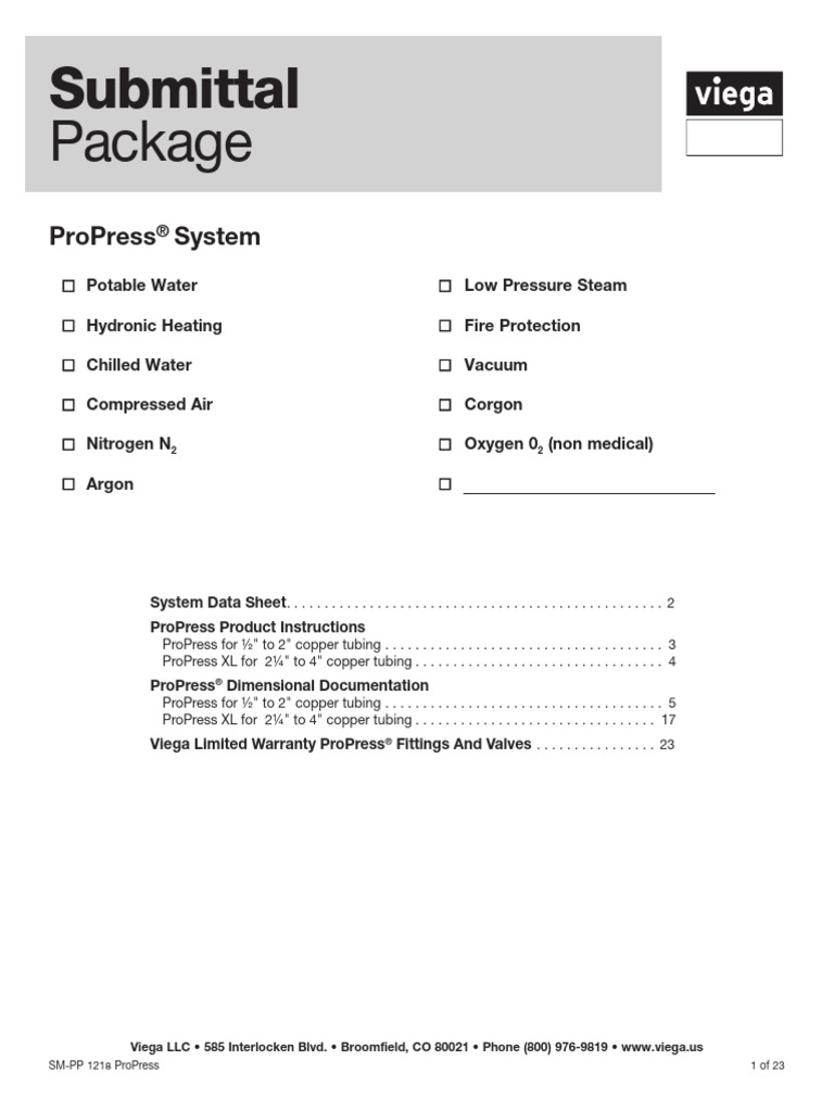 Viega 79255 Specification Sheet | PDF | Pipe (Fluid Conveyance) | Plumbing