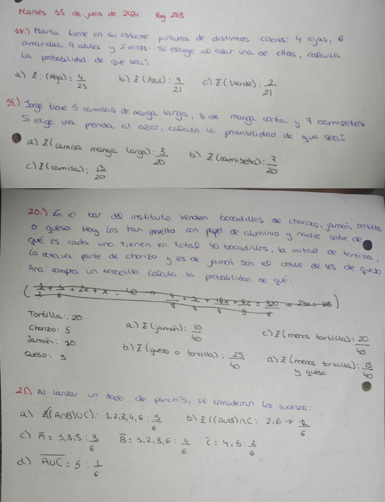 Deberes Matemáticas | PDF