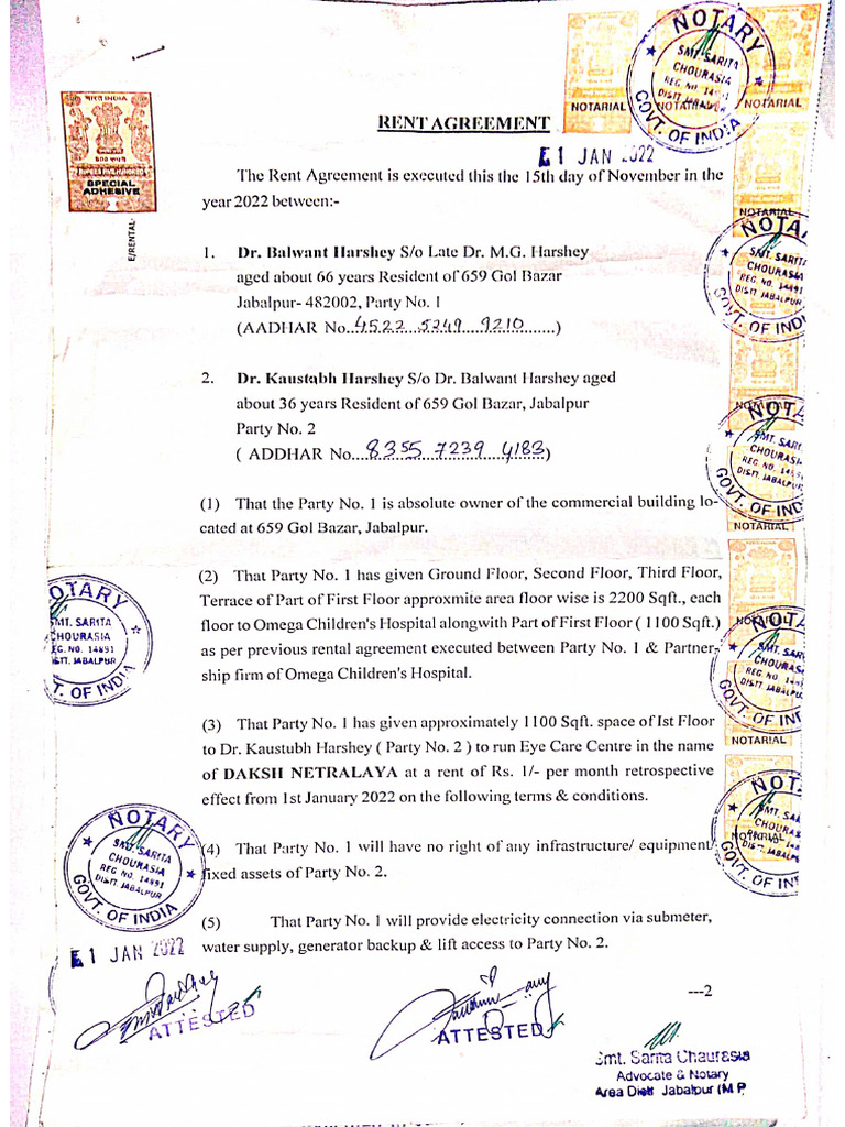 Rent Agreement | PDF