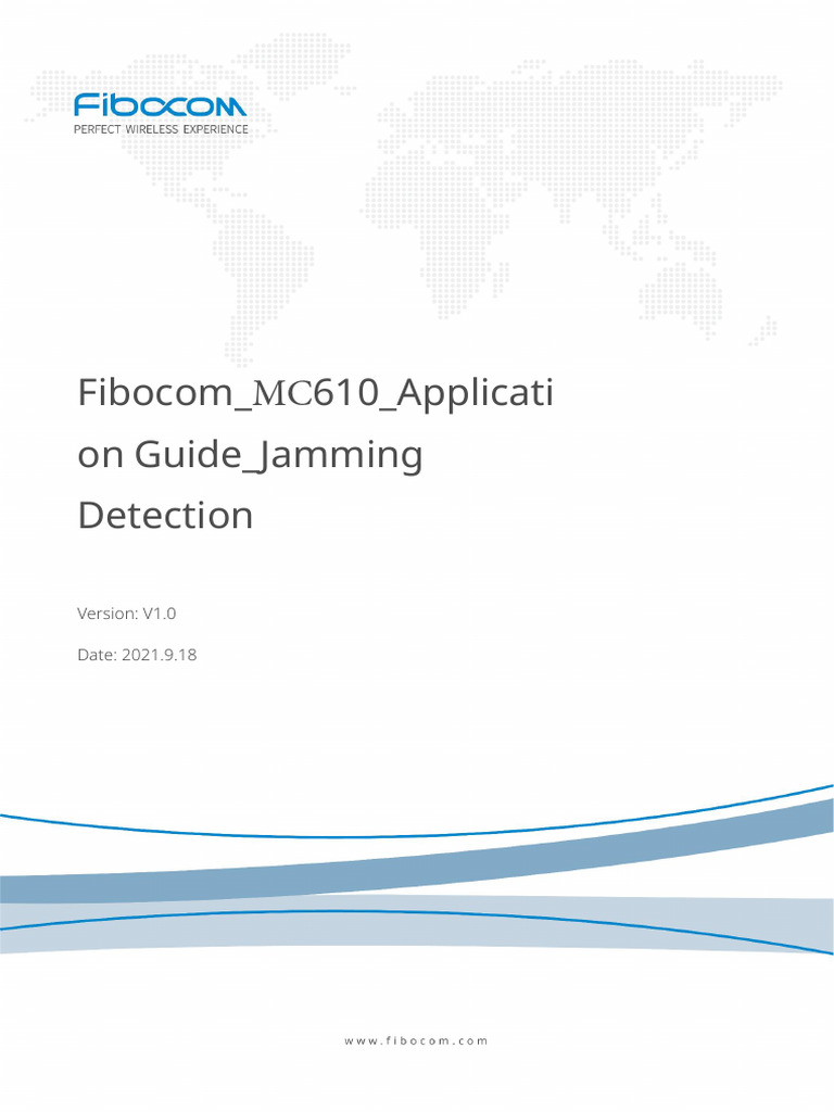 Fibocom - MC610 - Application Guide - Jamming Detection - V1.0 | PDF ...