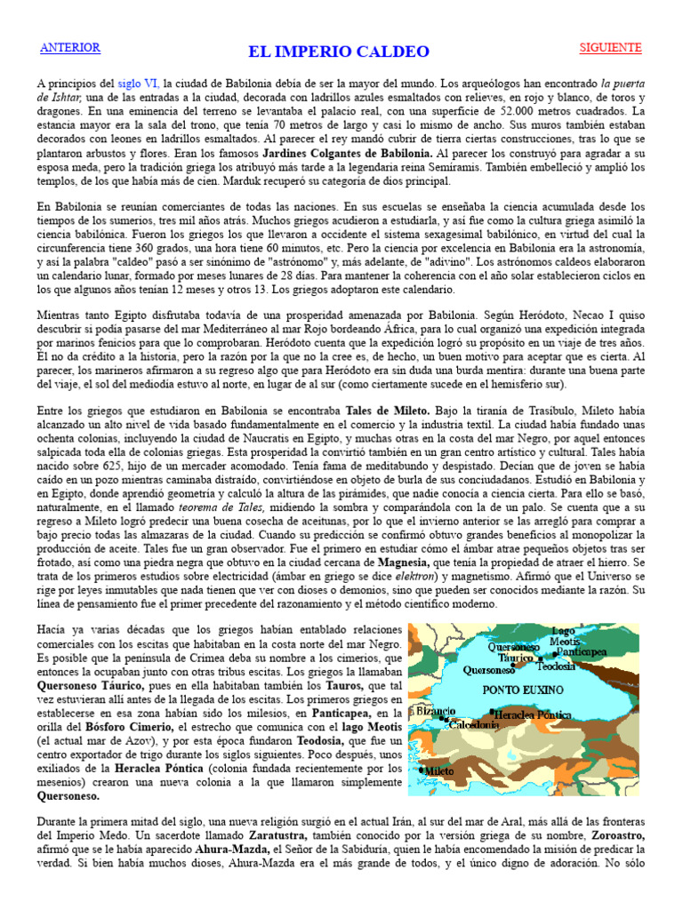El Imperio Caldeo: Siglo VI | PDF | Lidia | Babilonia