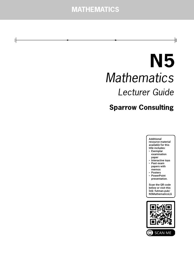 N5 Mathematics Lecturer Guide | PDF | Integral | Calculus