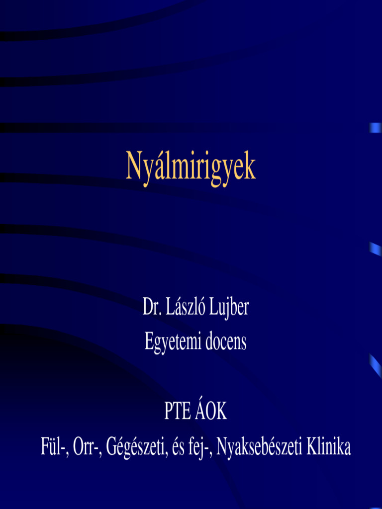 NyÃ¡lmirigyek Betegsã©gei | PDF