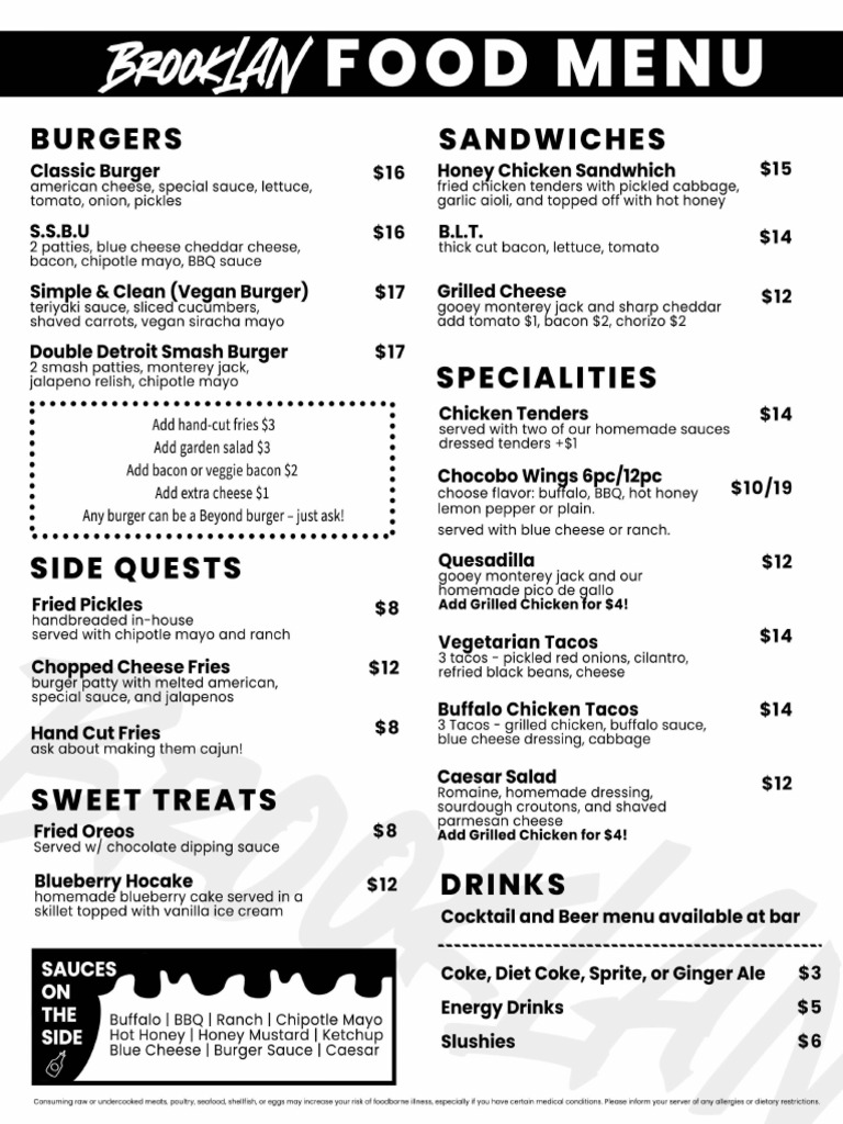 BrookLAN Food - Bev October 2023 | PDF