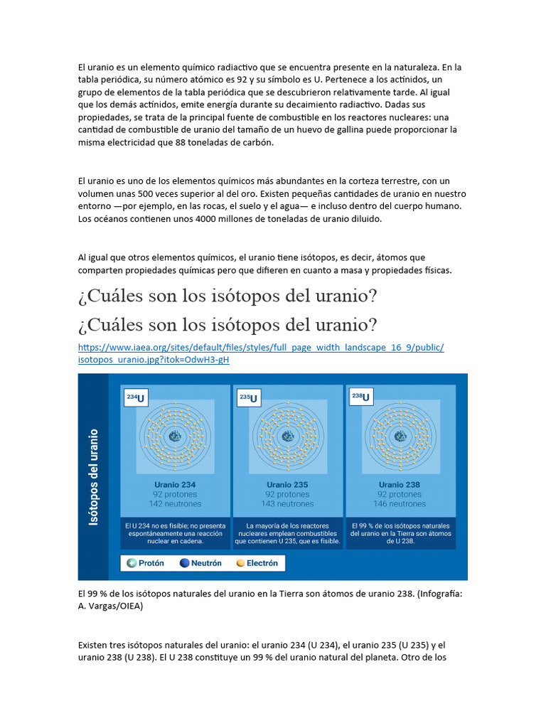 El Uranio MT | PDF | Uranio | Uranio enriquecido