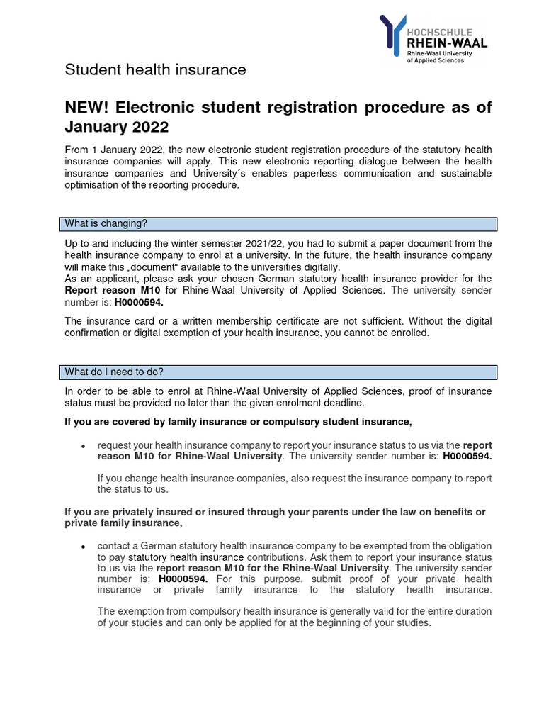 Health Insurance Leaflet for International Students 2022-10-31 ...