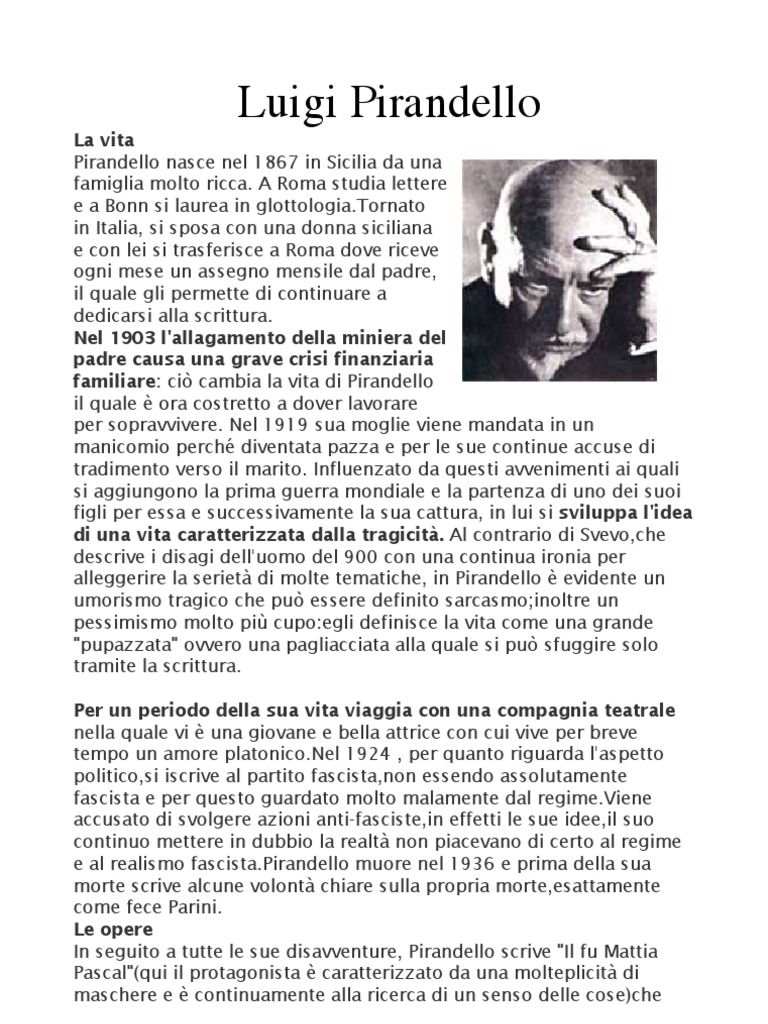 Luigi Pirandello | PDF