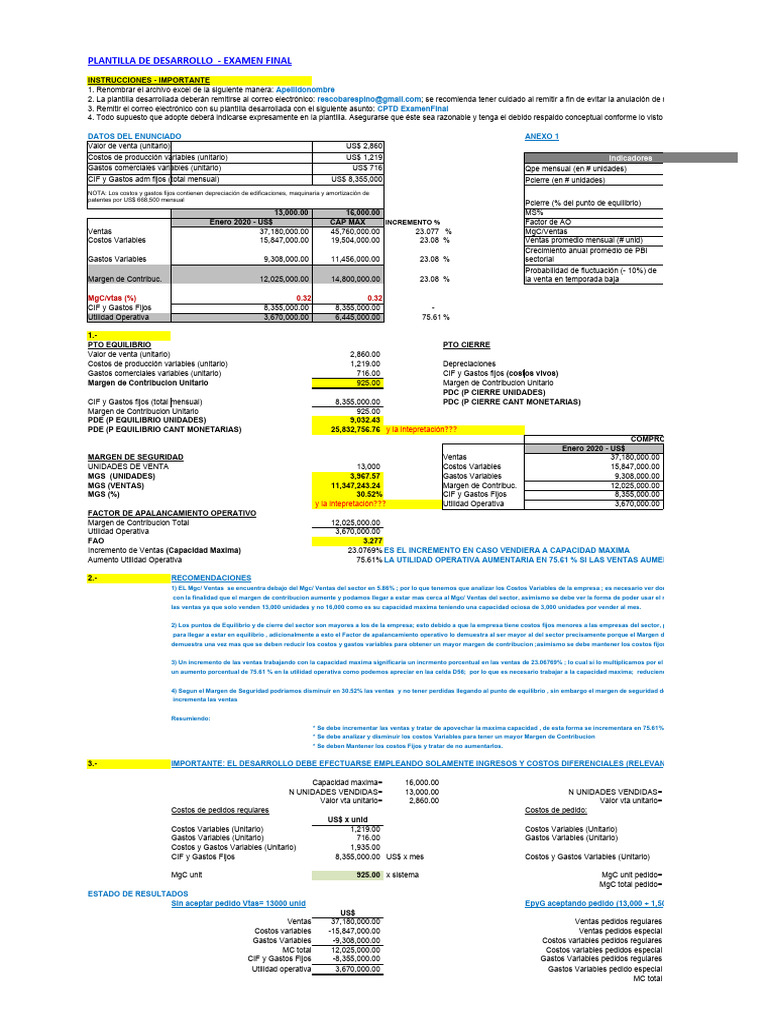 Solucion Practica 8 | PDF | Apalancamiento (Finanzas) | Economias