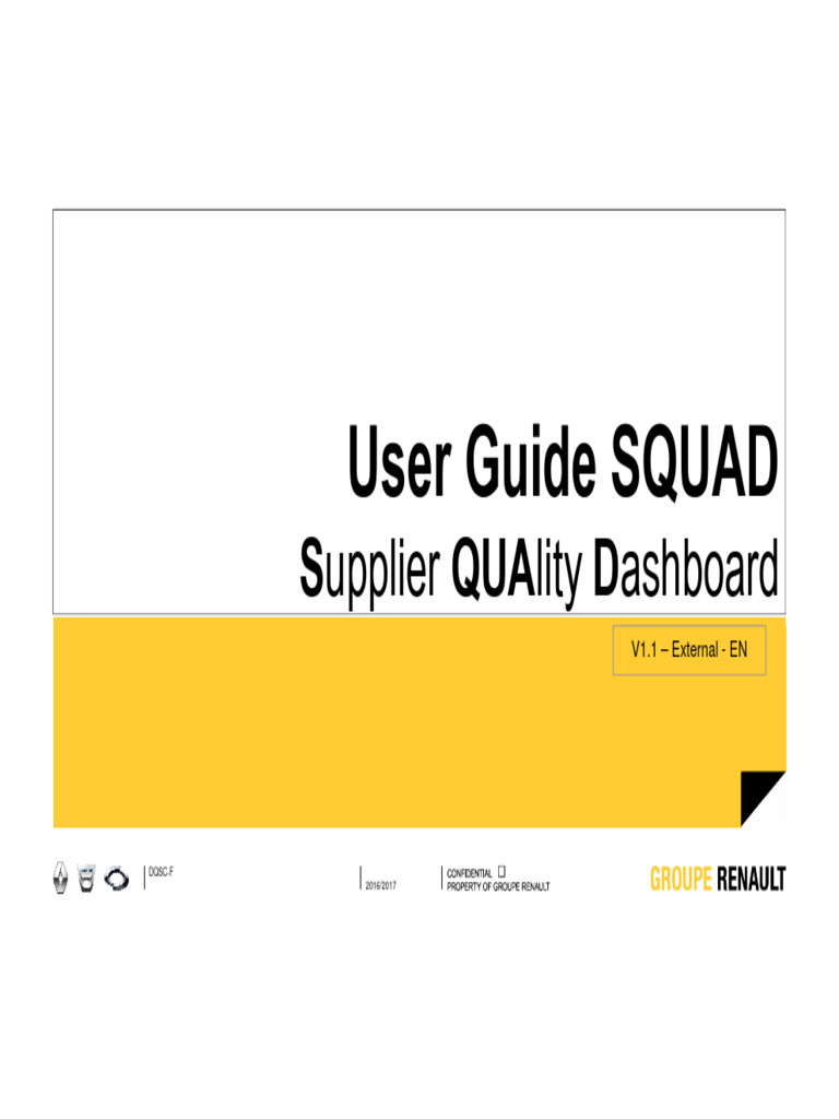 SQUAD-User Guide-External-EN | PDF | Chart | Performance Indicator