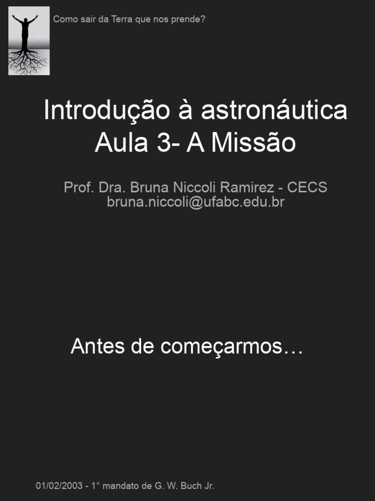 Aula 3 - Introdução À Astronáutica | PDF | Satélite | Órbita