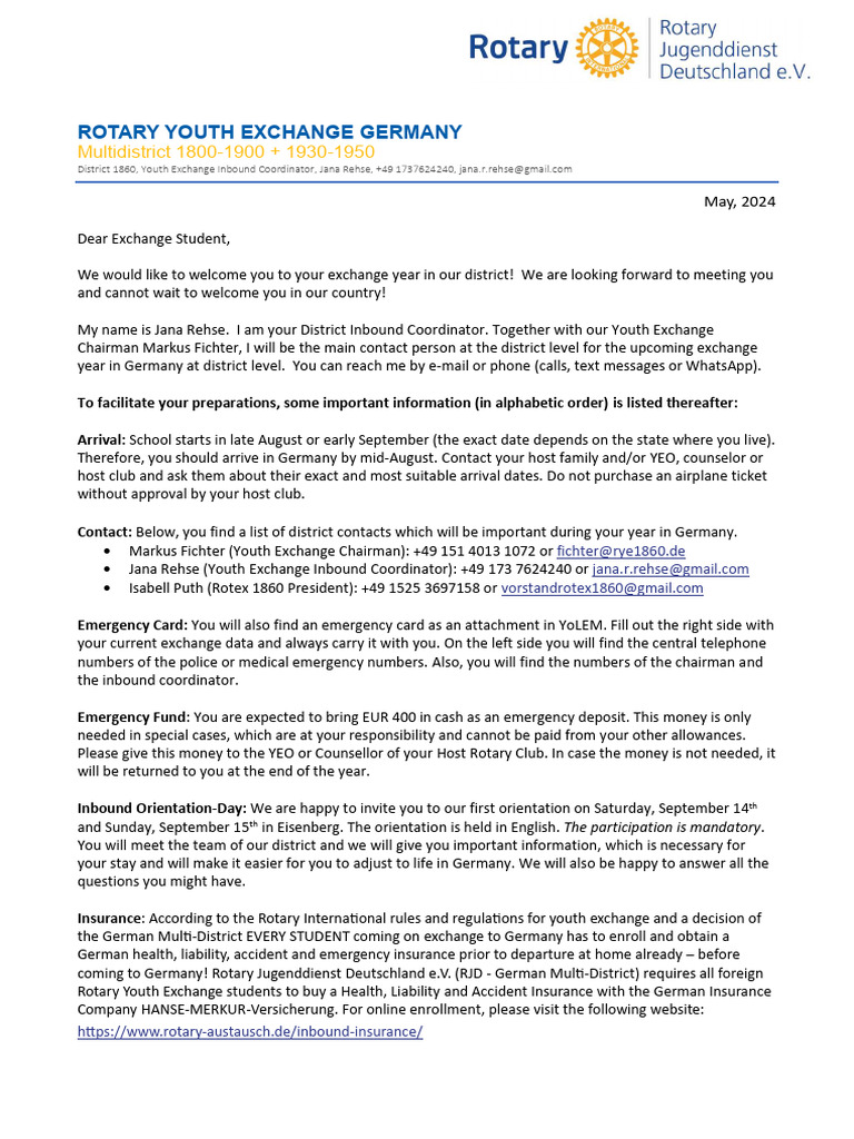 Welcome - Letter - District - For - German - Inbounds - 1860 - 2024 2 ...