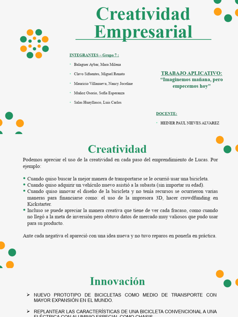 PPT - TAREA APLICATIVA CLASE 28.03.23 (1) | Descargar gratis PDF | Iniciativa empresarial ...