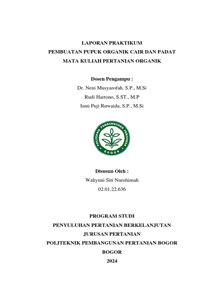 02.01.22.636 - Wahyuni Siti N - LAPRAK POC | PDF | Teknologi & Rekayasa