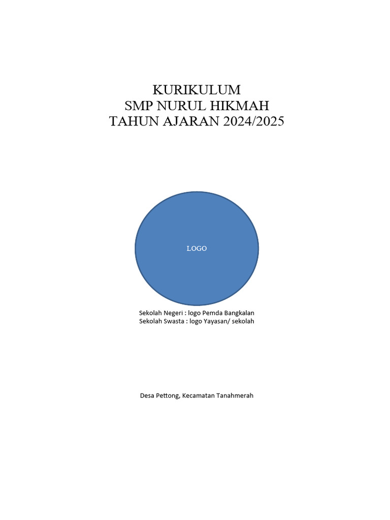 Draft Kurikulum SMP 2024-2025 ZAINAL ABIDIN Was | PDF