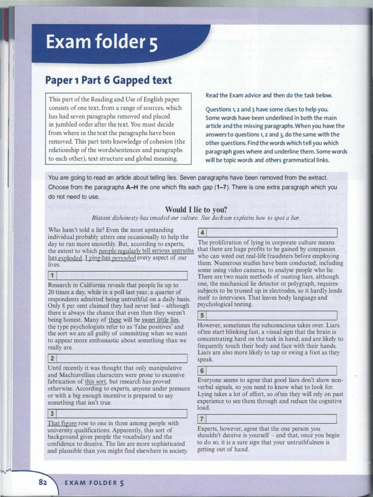 Objective Proficiency Notebook-81 | PDF | Polygraph | Psychological ...