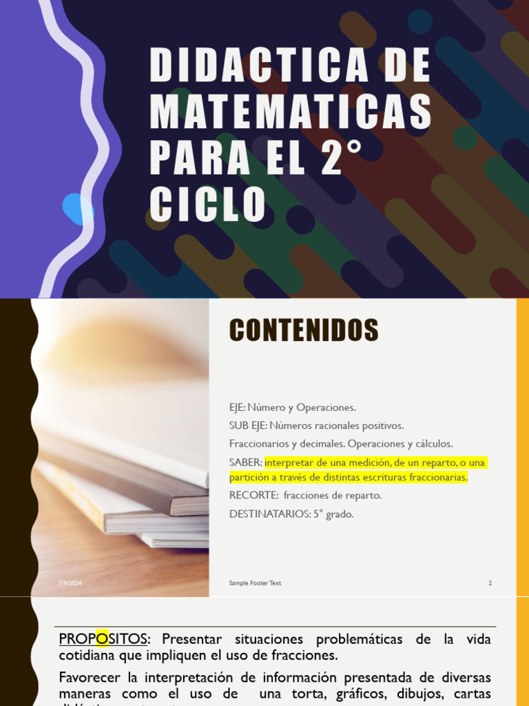 Matematica Clase de Fracciones Nivel Primario Segundo Ciclo | PDF | Números | Aritmética