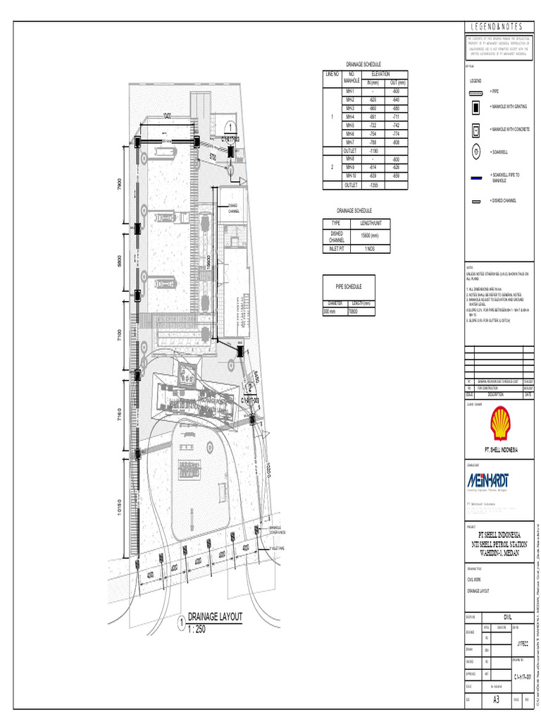 C.1-9.17-001-Drainage Layout | PDF | Water Supply | Waste Treatment ...