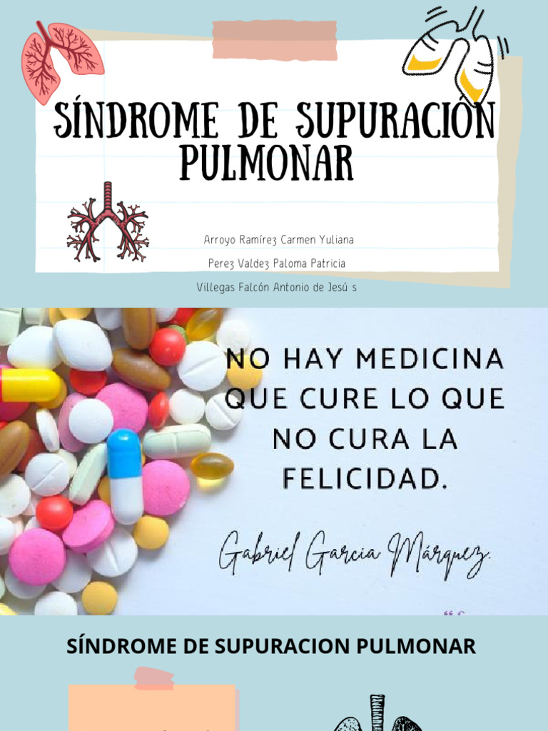 Sx supuracion pulmonar 5F | Descargar gratis PDF | Tos | Inflamación