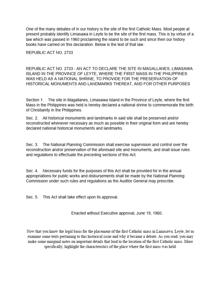 One of The Many Debates of in Our History Is The Site of The First ...