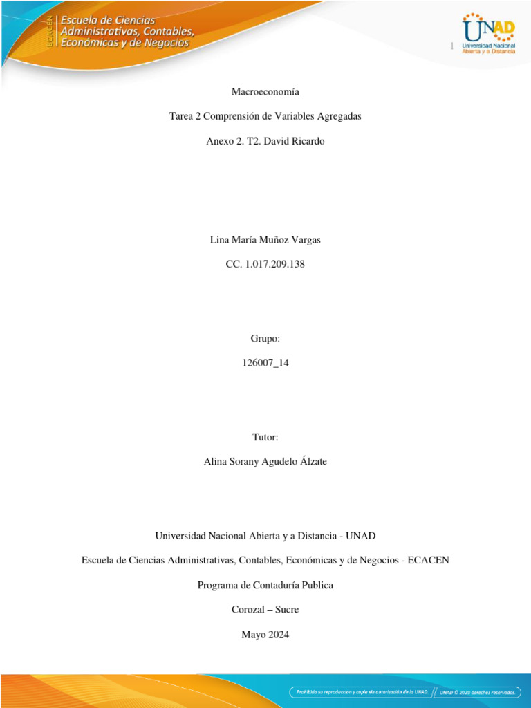 Tarea2-Muñoz_Lina-Individual-Anexo2.T2_David_Ricardo | PDF | Comercio ...