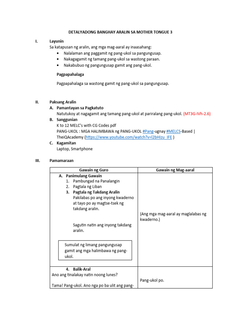 DLP Mother Tongue 3 - Samson | PDF