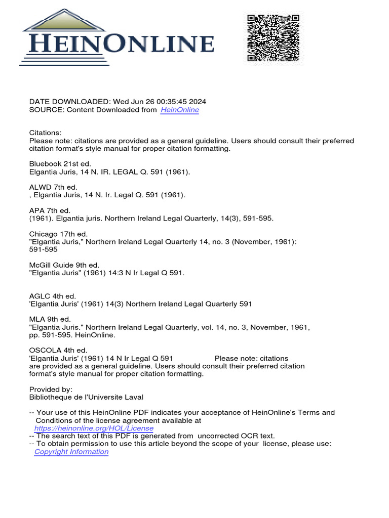 Elegantia Juris, 1961 | PDF | Citation | Punctuation