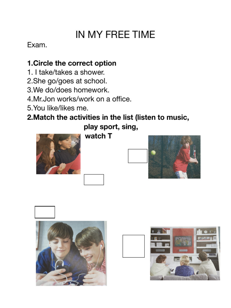 Exam English part 1 | PDF