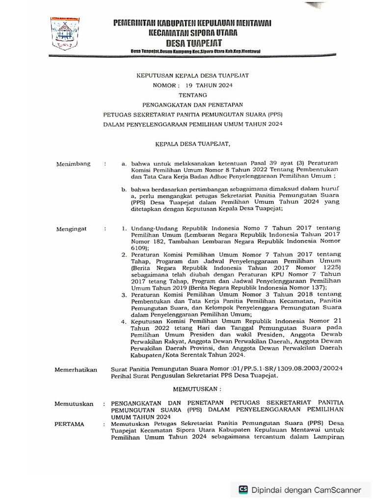 SK Sekretariat PPS | PDF